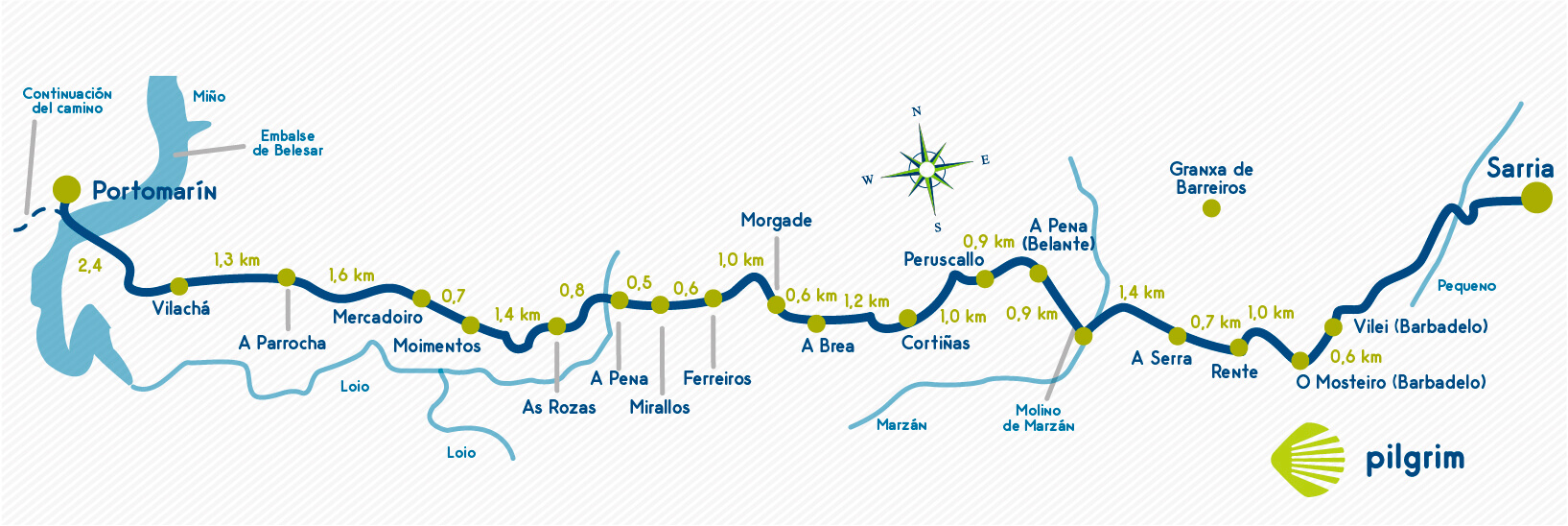 Camino Francés desde Sarria a Portomarín | Camino de Santiago | Pilgrim