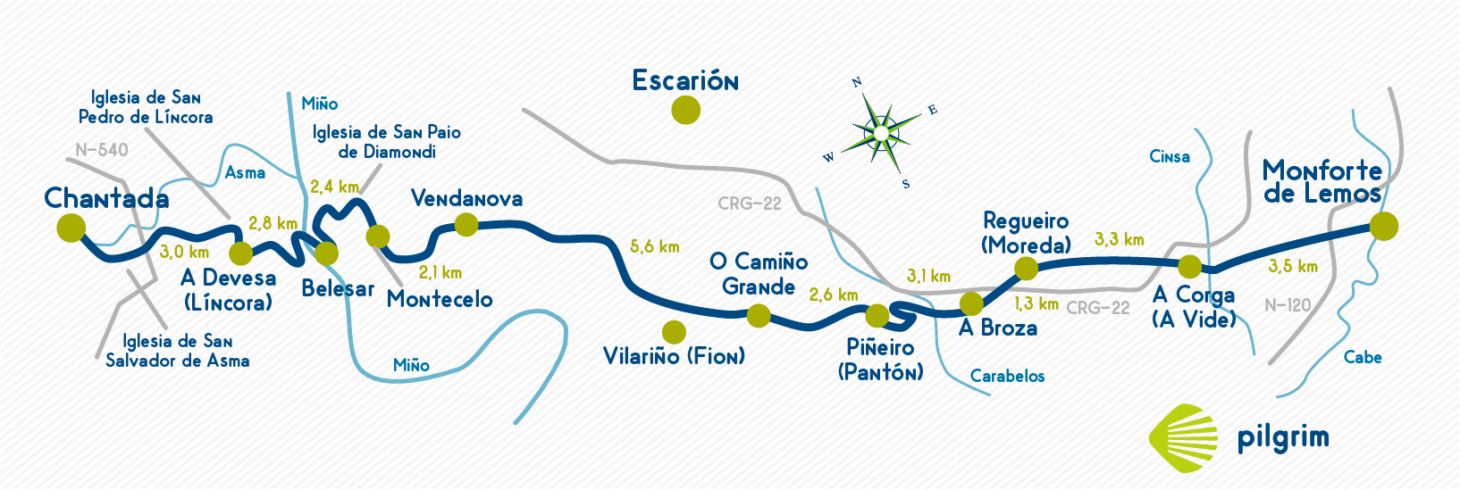 Camino de Santiago desde Monforte de Lemos | Camino de Invierno