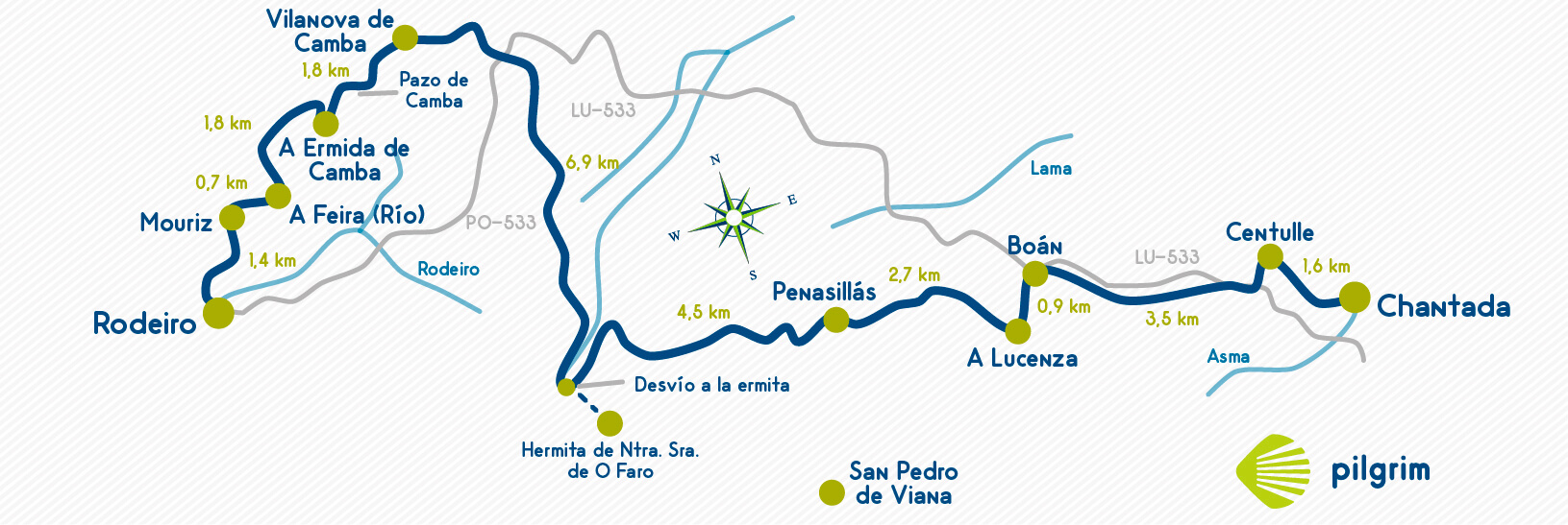 Camino de Santiago desde Chantada a Rodeiro | Camino de Invierno
